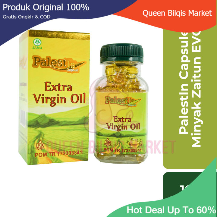 Palestin 100 Kapsul Extra Virgin Olive Oil | Minyak Zaitun Extra Virgin ...