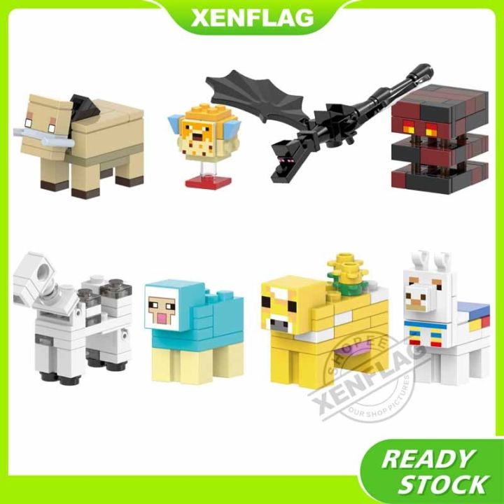 Minecraft Hoglin Ender Dragon Pufferfish Magma Cube Skeleton Horse Mini ...
