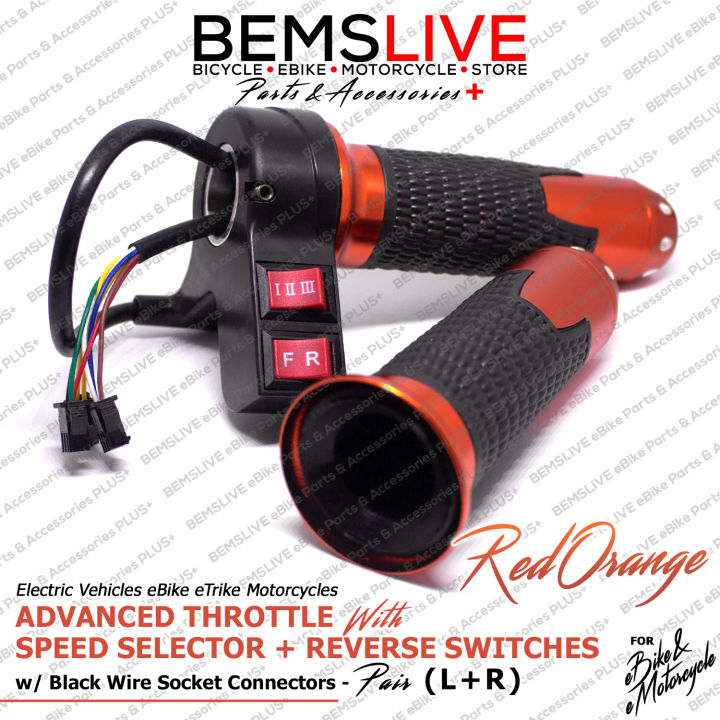 RED ORANGE Advanced Throttle with 3 SPEED Selector + REVERSE Switches ...