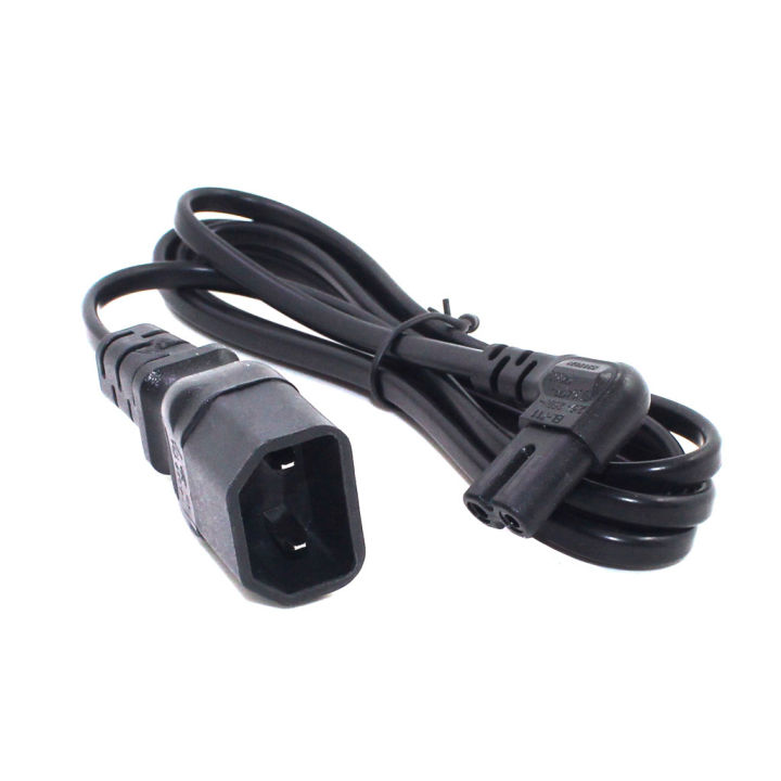 C14 2Pin to C7 Extension Power Cord,IEC 320 C7 Angle Female to ...