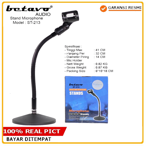 Stand Mic Betavo ST-213 Bahan Flexibel Stand Meja | Lazada Indonesia
