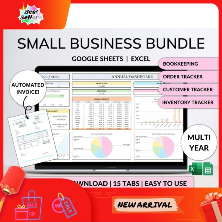 ⭐LOW PRICE⭐ Small Business Tracker Excel Google Spreadsheet Inventory ...