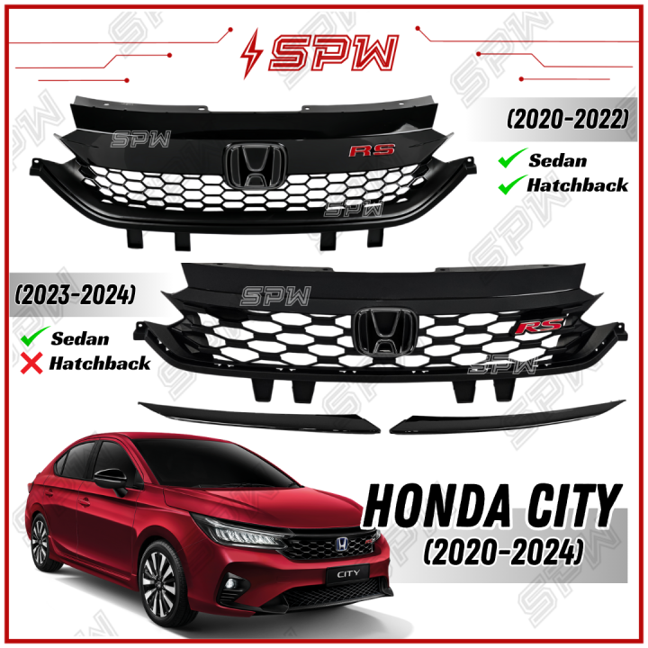 Honda City Sedan (20-25) / Hatchback (20-22) RS Front Grill FLRS Facelift OEM Top Upper Grill ...
