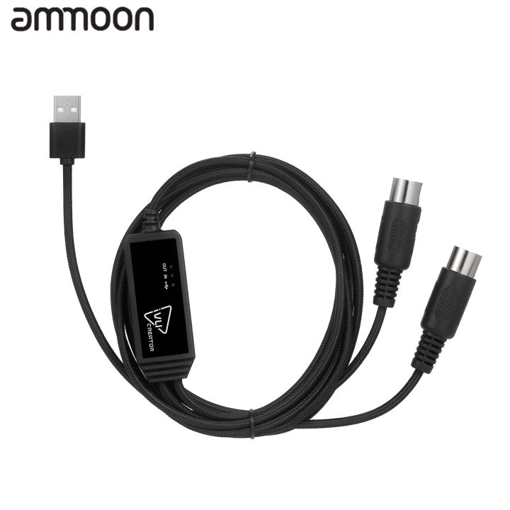 IVU CREATOR Universal MIDI Cable 5 Pin MIDI to USB Cable Converter ...