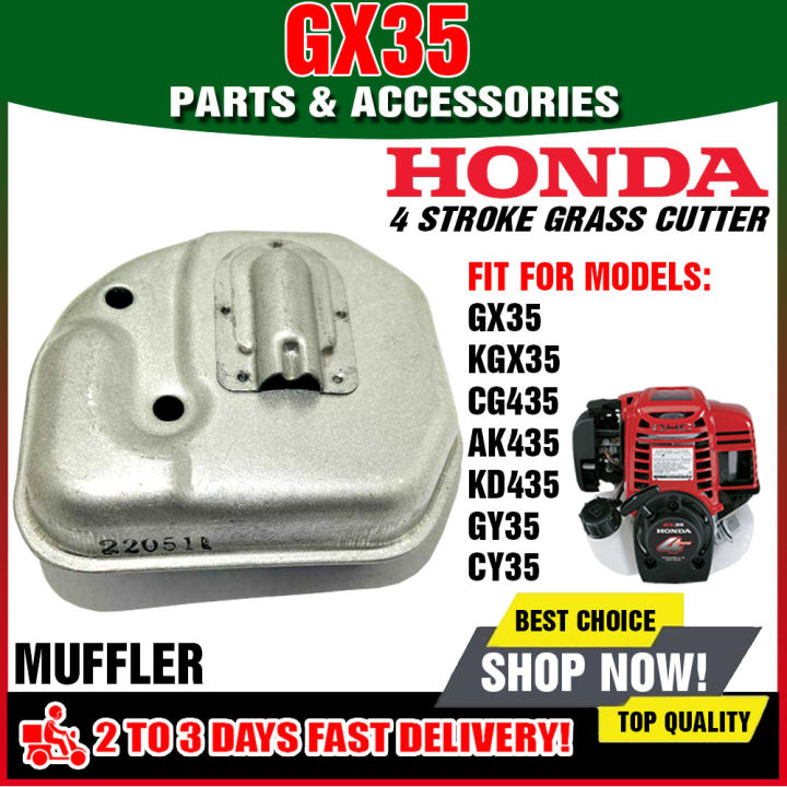 Muffler GX35 for GX35 KGX35 Honda 4 stroke Grass Cutter Brush Cutter ...