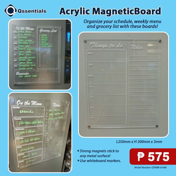 Acrylic Magnetic Board | Lazada PH