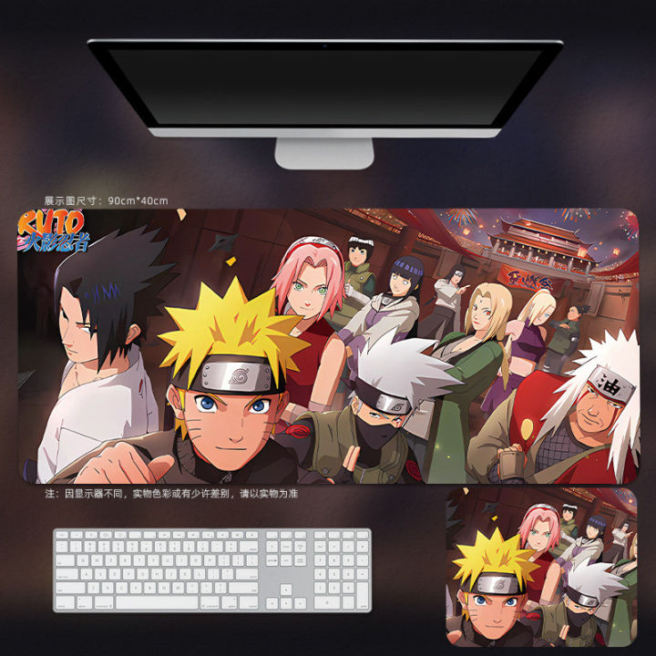 Anime Naruto Mouse Pad Naruto Sasuke Kakashi Extra Large Thick Boys ...