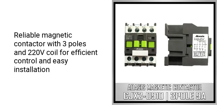 AOASIS MAGNETIC CONTACTOR 3 POLE 220V COIL 9A- 65A | Lazada PH