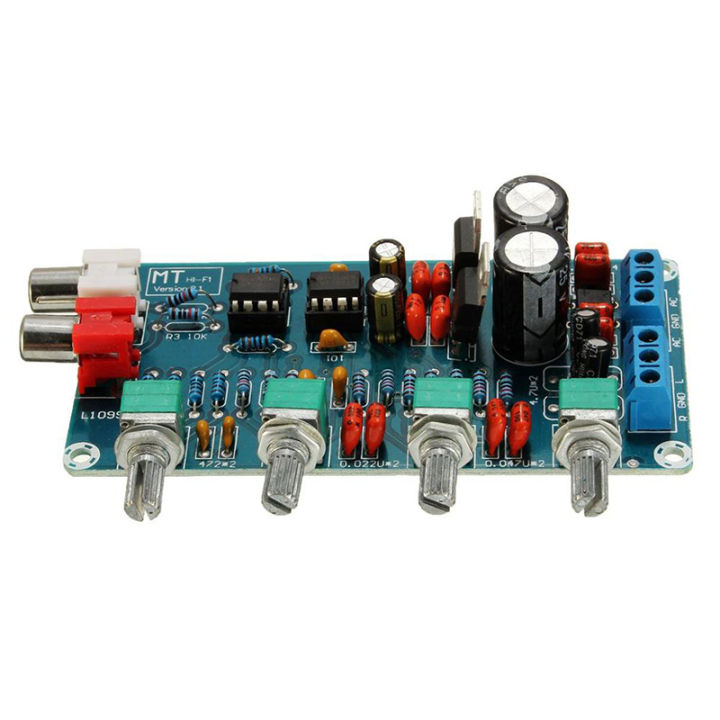 Audio 4 Channel Amplifier Module XH-M164 NE5532 Stereo Pre-amp ...
