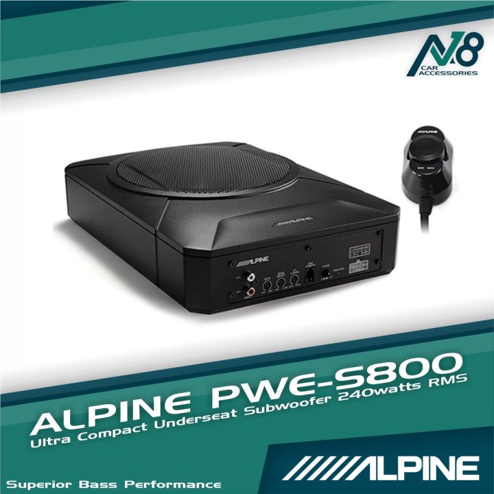 Alpine PWE-S800 Ultra Compact Underseat Subwoofer Genuine | Lazada PH