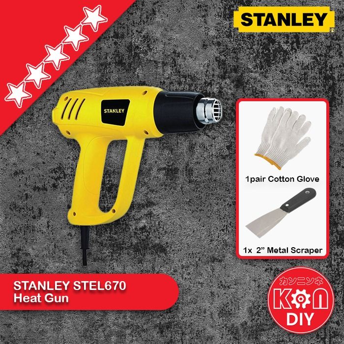 STANLEY STEL670 Heat Gun Hot Air Gun Blower 2000W | Stanley 2000W 50 ...