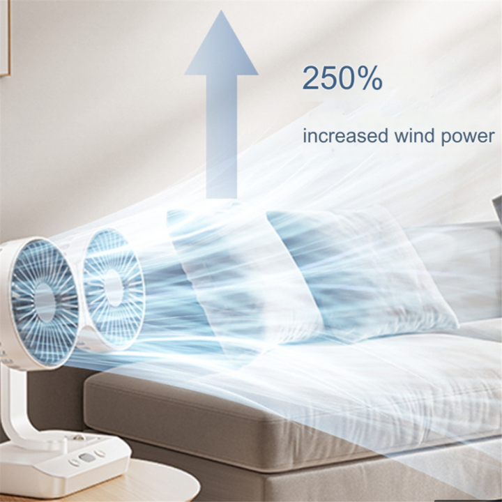 Double Sided Fan, Desktop Oscillating Dual Fan, Double Desktop ...