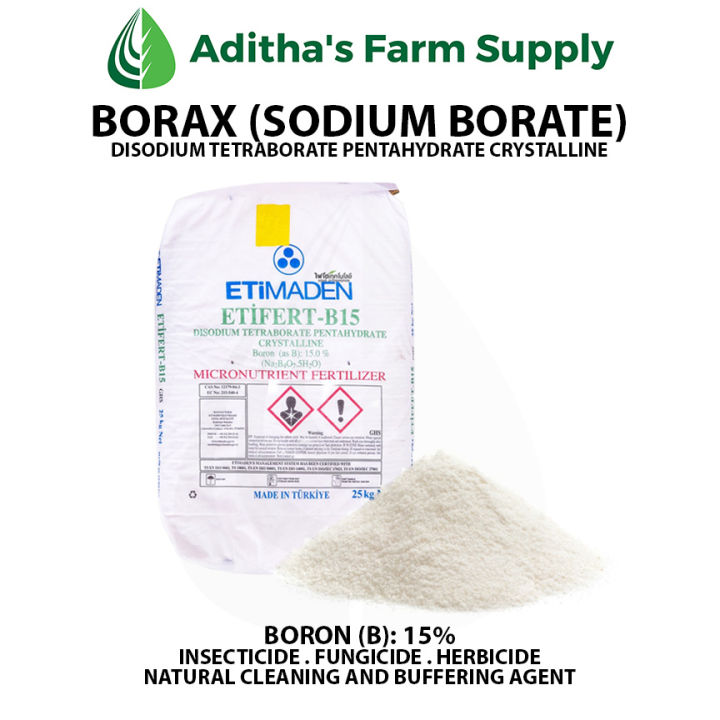 25kg Borax (Sodium Borate) Insecticide, Fungicide, Herbicide, Laundry ...