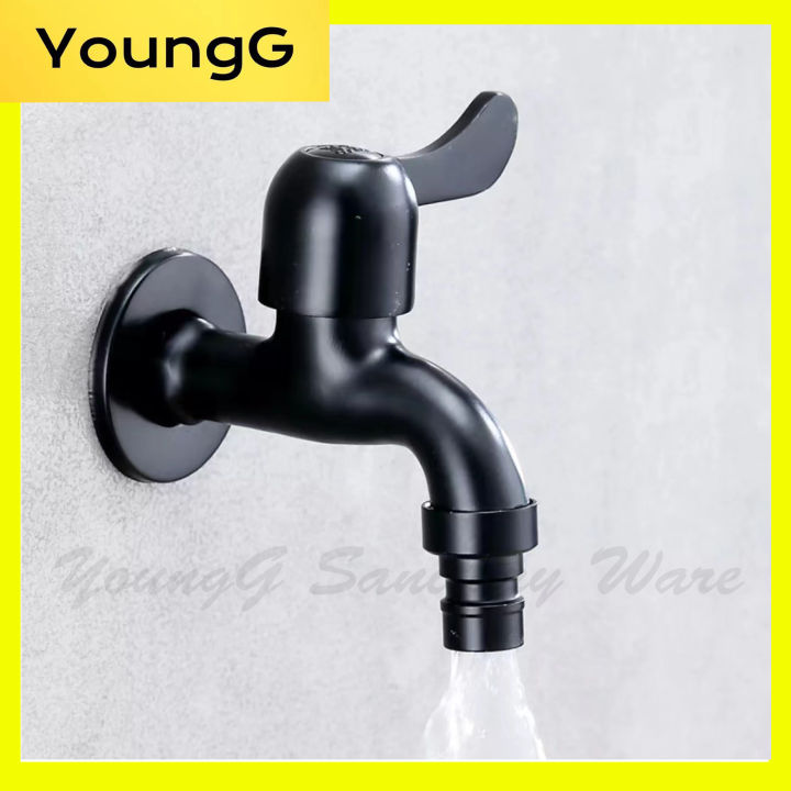 304 Stainless Steel Faucet Single Cold Washing Machine Faucet Short ...