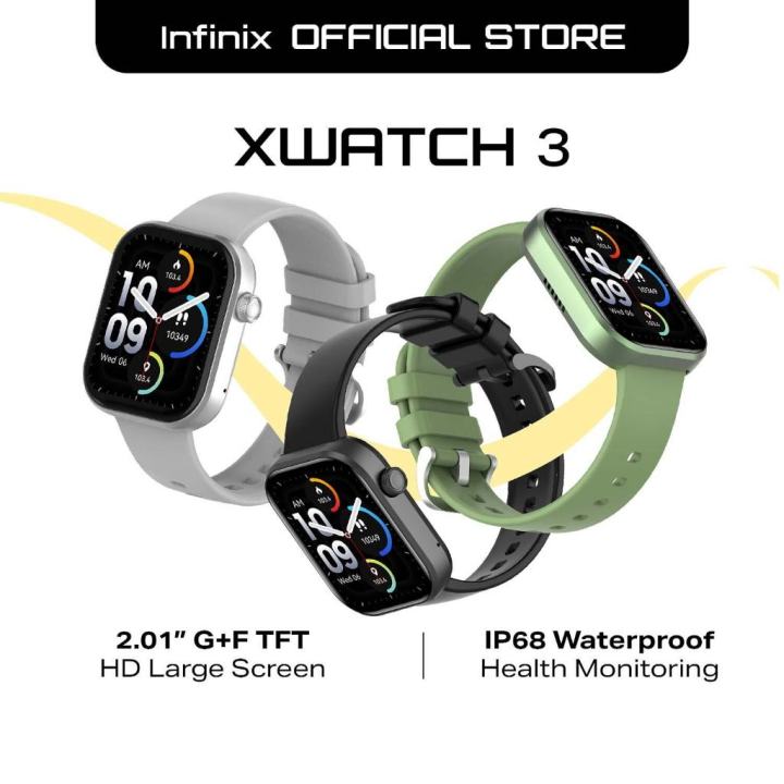 Infinix XWatch 3 | 2.01" IPS Super Large HD Screen | IP68 Waterproof ...