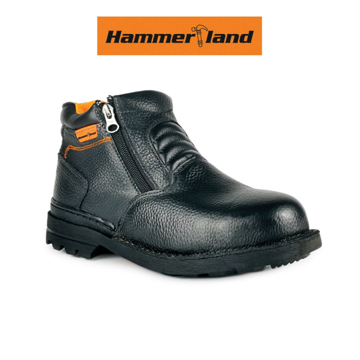 Hammerland Men Mid Cut Double Zip Safety Shoes HAM-4404 | Lazada