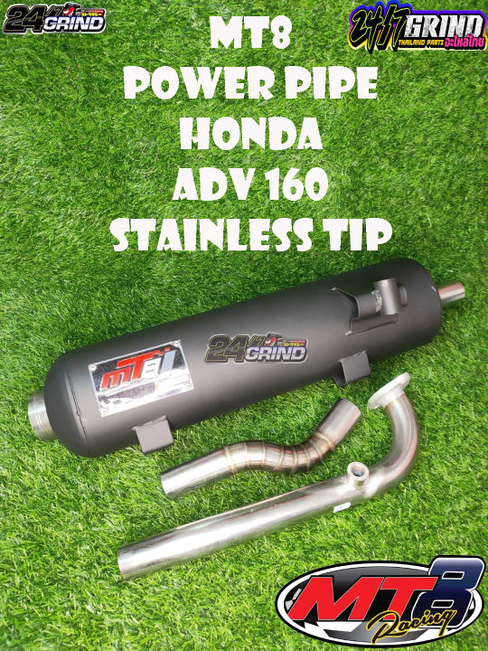 MT8 POWER PIPE HONDA ADV 160 STAINLESS TIP THAILAND MADE | Lazada PH