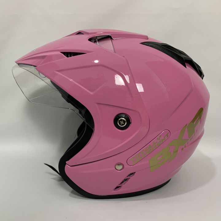 Helm GL Pink Glossy polos solid 1 kaca - bukan KYT INK GM NHK ZEUS MDS ...