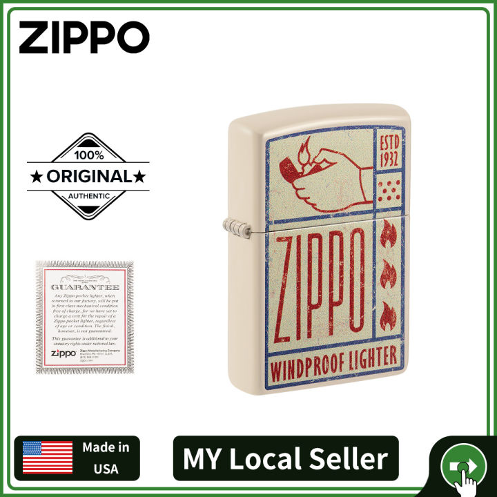 Zippo Retro Domino Design Windproof Pocket Lighter | Zippo 48397 ...