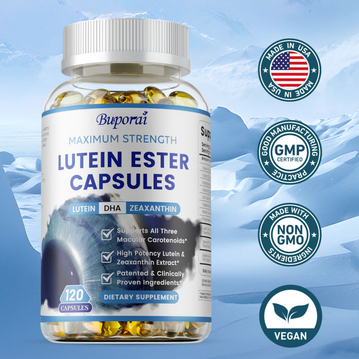 Mga kapsula ng lutein ester, na naglalaman ng lutein, DHA, zeaxanthin, pinapawi ang pagkapagod ...
