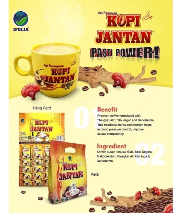 Kopi Jantan 25gx20's (Papan) | Lazada