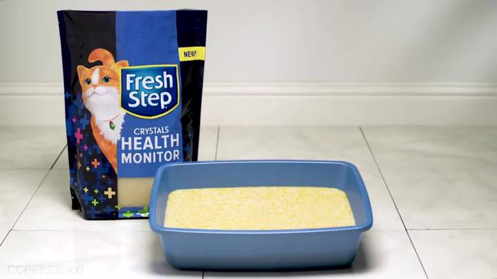 Fresh Step Crystals Health Monitoring Cat Litter, Color-Changing Litter ...