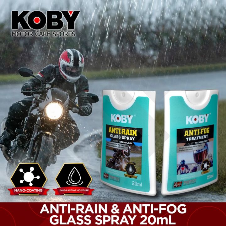 KOBY 2in1 ANTI FOG AND ANTI RAIN SPRAY 20ML SPEEDMOTO | Lazada PH