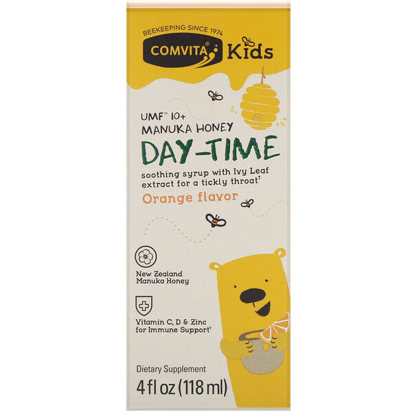 Comvita, Comvita Kids, Day-Time Soothing Syrup with Ivy Leaf, UMF 10 ...