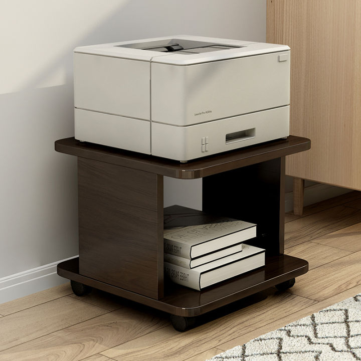 Simple office printer rack floor shelf mobile desk copier fax machine ...