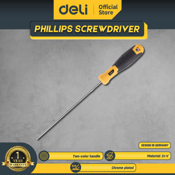 Deli Philips Screwdriver / Obeng Plus Berbagai Ukuran Cr-V DL63XXXX ...