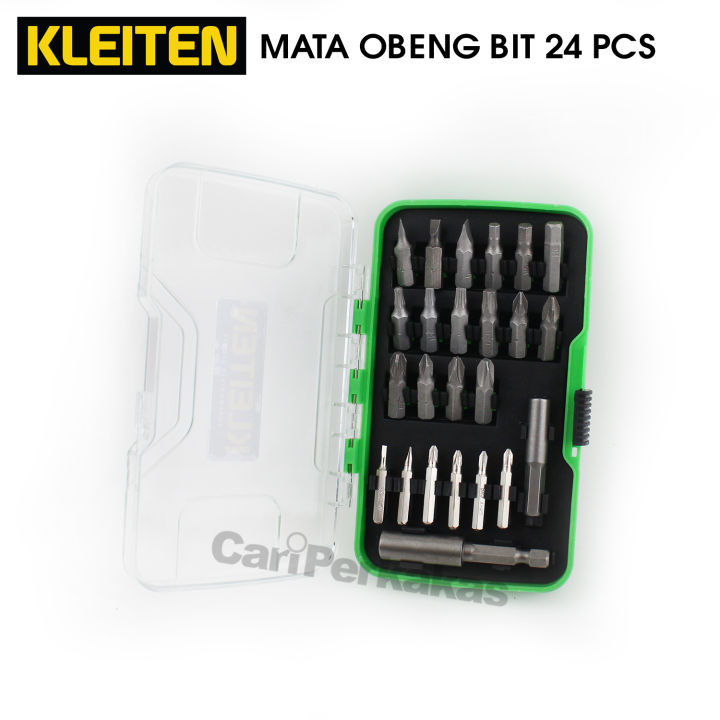 KLEITEN Mata Obeng Set Bit 24 pcs Magnet Mini X-Line Magnetic ...