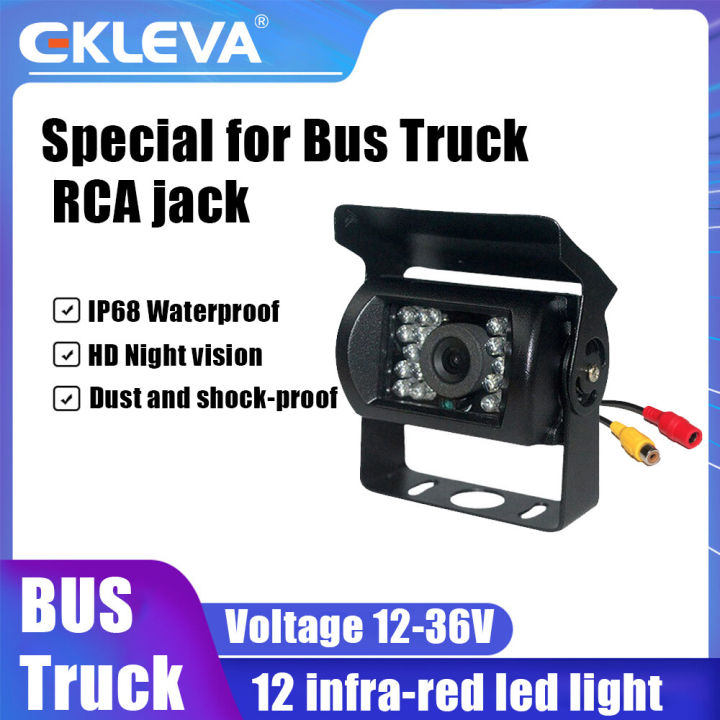 EKLEVA Reverse Camera 4 Pin AV Port IR Night Backup Camera Waterproof ...