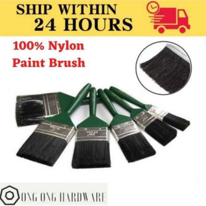 100% Nylon Synthetic Fiber Paint Brush Halal Berus | Lazada
