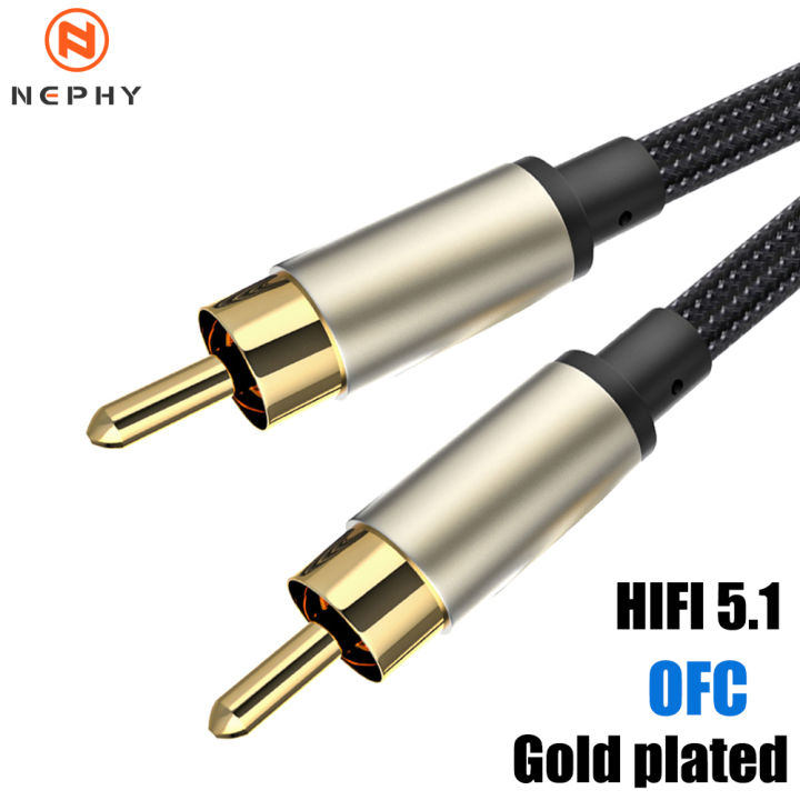 High quality RCA To RCA Coaxial Cable HiFi Stereo Sound Digital Audio ...
