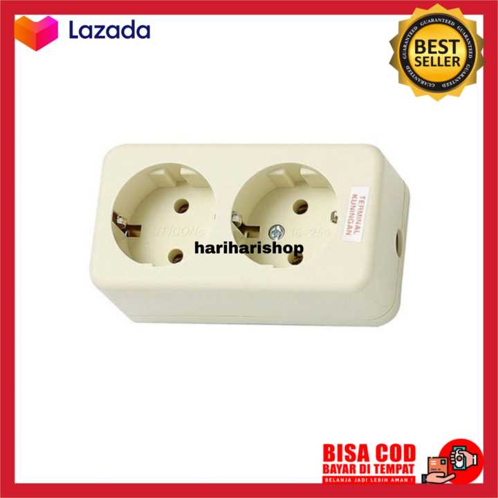 Stop Kontak Stop kontak 2 Lubang SNI Terminal Kuningan | Lazada Indonesia