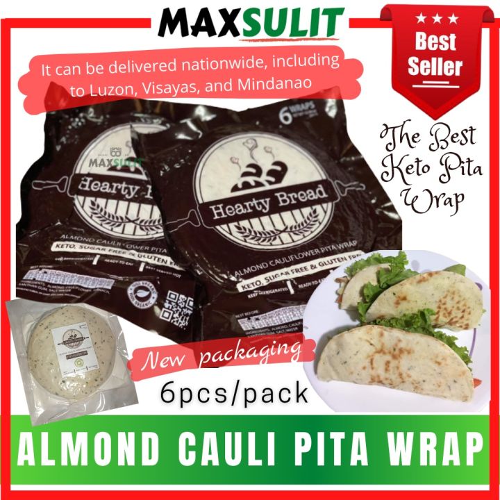 Keto Pita Bread | Almond Cauliflower Pita Wrap 6pcs/pack | Lazada PH