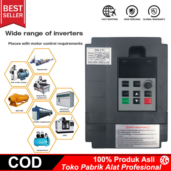 Harga diskonInverter Frekuensi Variabel 2hp 1.5kw/2.2kw input 1phase 220V output 3phase 220V ...