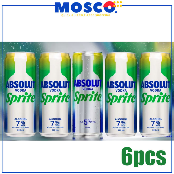 Absolut Vodka Sprite - 12x250ml Can ♦ SPRITE Ready To Drink | Lazada PH
