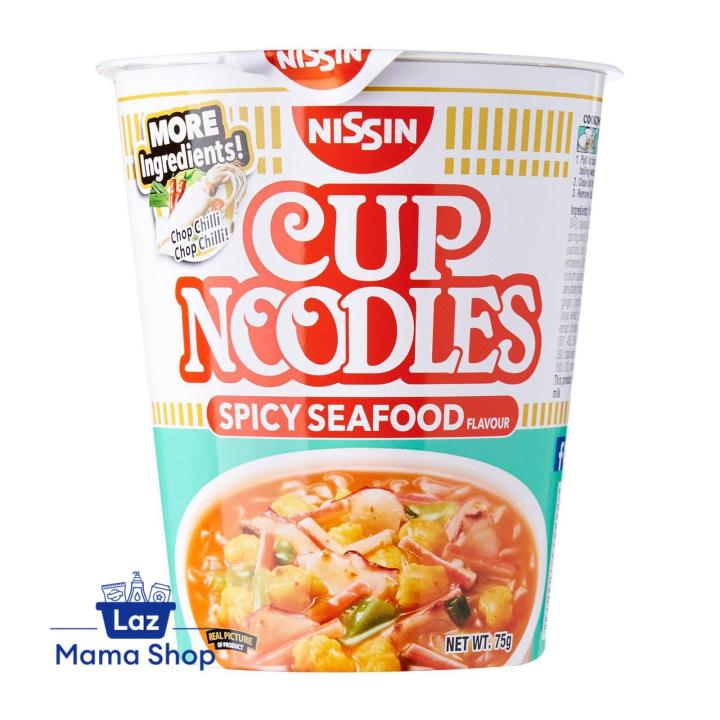Nissin Cup Noodles Spicy Seafood Instant Noodles (Laz Mama Shop) | Lazada Singapore