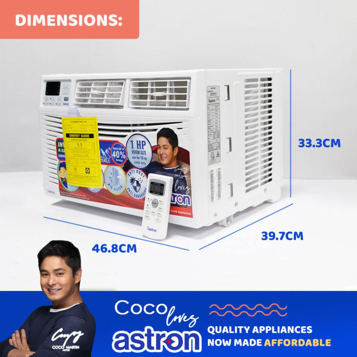 Astron 1HP Inverter Class Window Type Aircon with Remote - TCL100RE ...