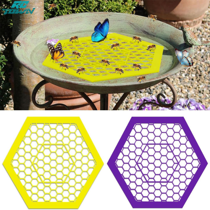2PCS Floating Bee Island, Bee Waterer And Butterfly Water Stations ...