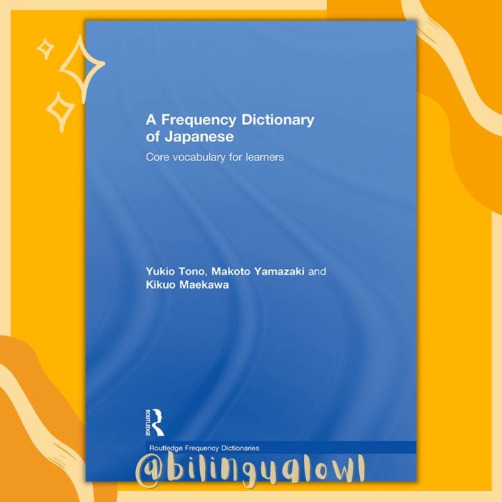 A Frequency Dictionary of Japanese | Lazada PH