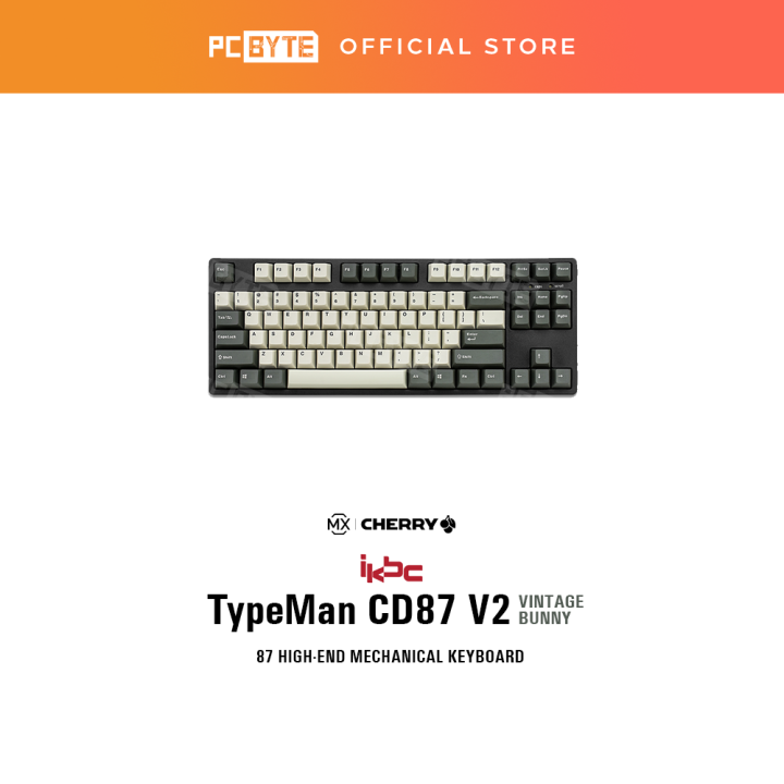iKBC CD87 V2 Bunny Vintage Mechanical Gaming Keyboard - (Cherry MX Blue / Brown / Red / Silent ...