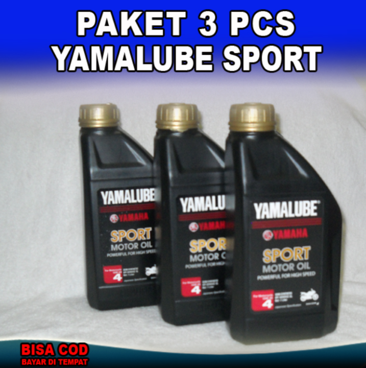 3 BOTOL OLI YAMALUBE SPORT 1 LITER ORIGINAL OFFICIAL LUBRICAN | Lazada ...