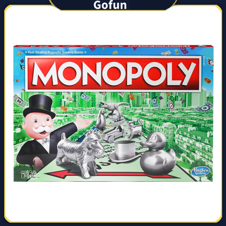 MONOPOLY Board Game Classic Game Fast Dealing Property Trading Game 2 ...