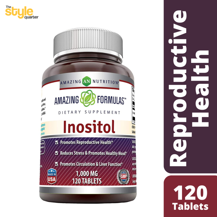 Amazing Formulas Inositol 1000mg - 120 Tablets | Supports Hormonal ...