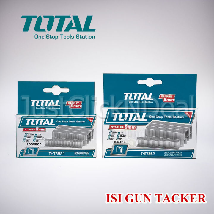 TOTAL Isi Staples Stapler Tembak 8 mm Gun Tacker Refill | Lazada Indonesia