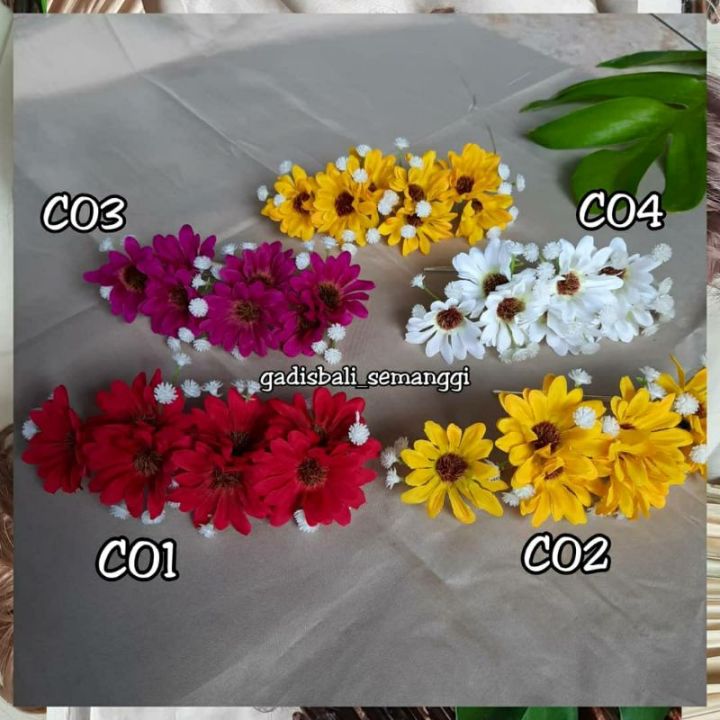 semanggi krisan / semanggi bali /bunga hair do / hiasan rambut | Lazada ...