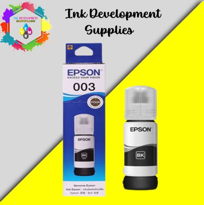 EPSON 003 Black Original Ink Bottle (C13T00V100) | Lazada PH