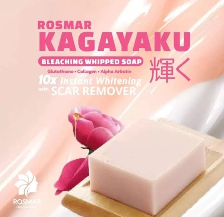 YANNA 5PCS NEW PACKAGING ROSEMAR Kagayaku Bleaching Whipped Soap 70g Authentic Rosmar Kagayaku ...